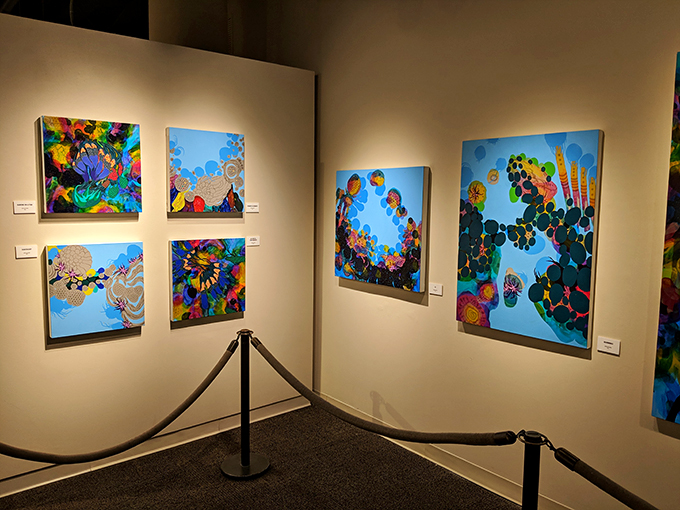 Nature's palette explodes on canvas! This vibrant art exhibit showcases the beauty of the natural world, turning the museum into a gallery of earthly delights.