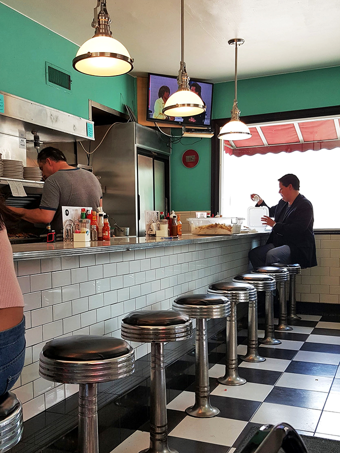 Pull up a stool and join the breakfast club. This counter has seen more morning stories than a rooster.