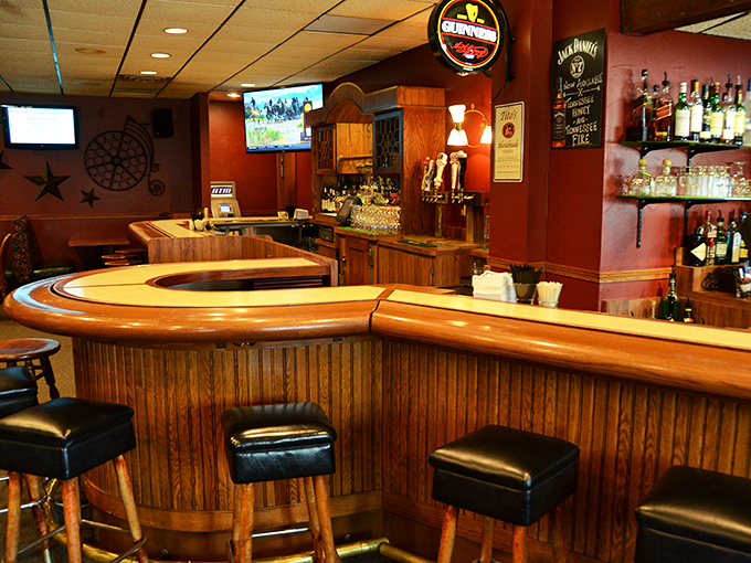 Pull up a stool and stay awhile! This bar is where "Cheers" meets the Midwest, complete with wood paneling and hometown charm.