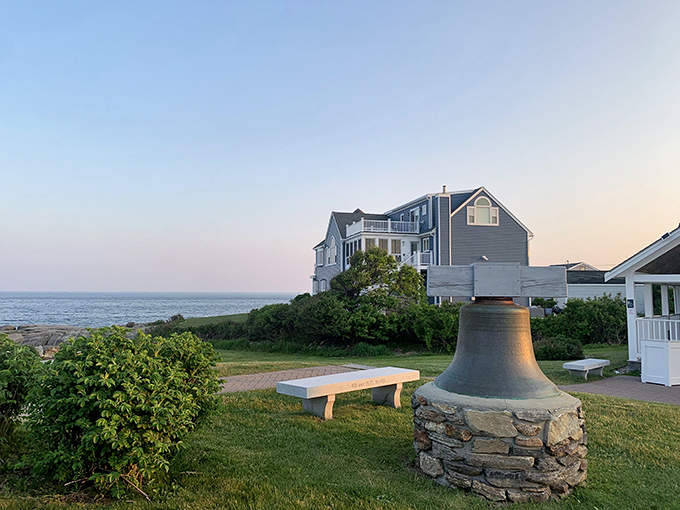 The perfect spot for contemplation... or for pretending you're in a moody indie film about finding yourself by the sea.