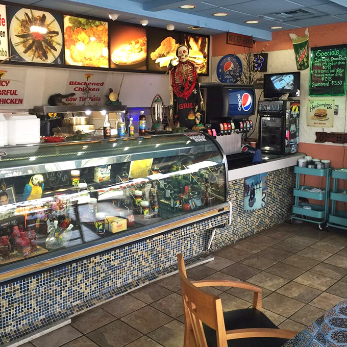 The happiest place on Earth? Move over, Disney World! This colorful counter is where Cajun dreams come true, one plate at a time.
