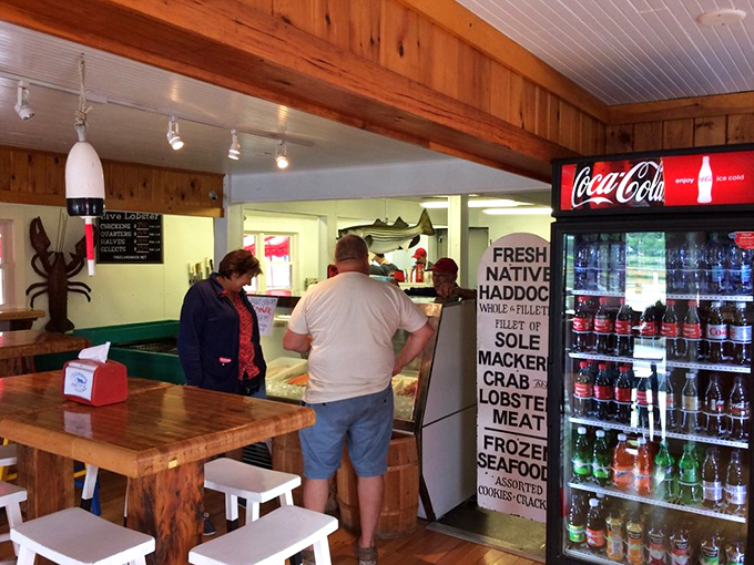 Where the magic happens. This counter is the stage where seafood dreams come true, one order at a time.