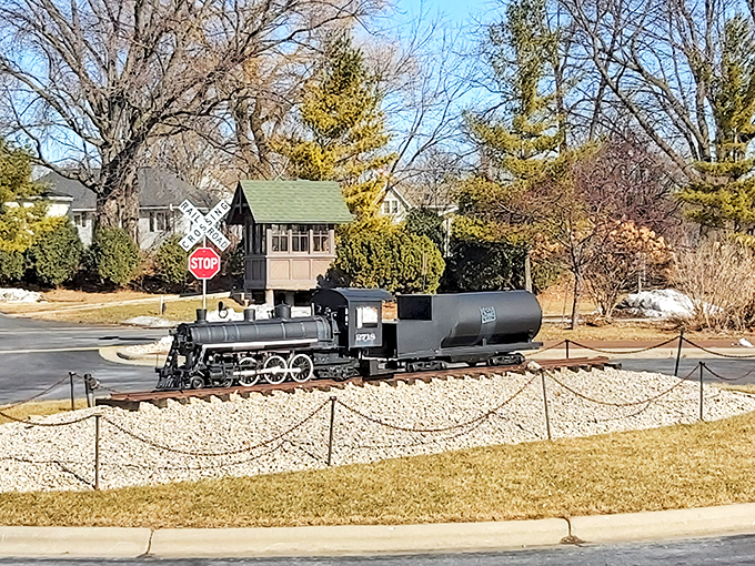 From the "Dwight D. Eisenhower" to the futuristic "Aerotrain," this display is a timeline of locomotive evolution. It's like "Trains Through the Ages: The Exhibit."