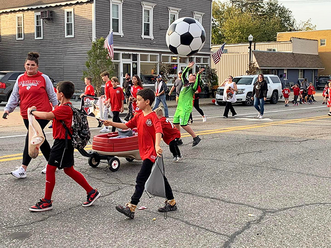 Soccer shenanigans! These kids are kicking it old school &ndash; literally. Who needs video games when you've got team spirit?