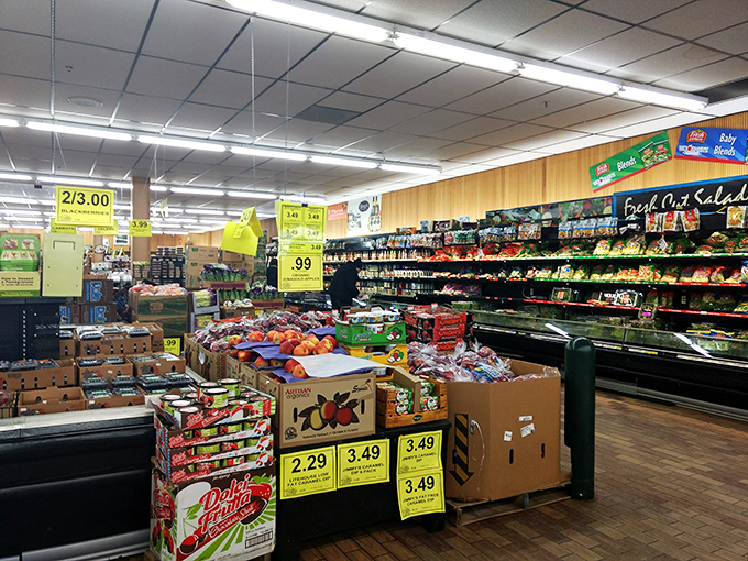 Fruit fantasia! This produce section is so colorful, it's like a rainbow decided to settle down and start a family. Your mom would be proud if you filled your cart here.