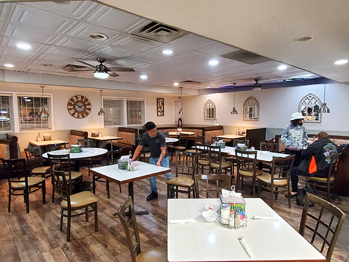 Welcome to the heart of Diamonds, where every table tells a story and the aroma of home-cooked goodness fills the air.