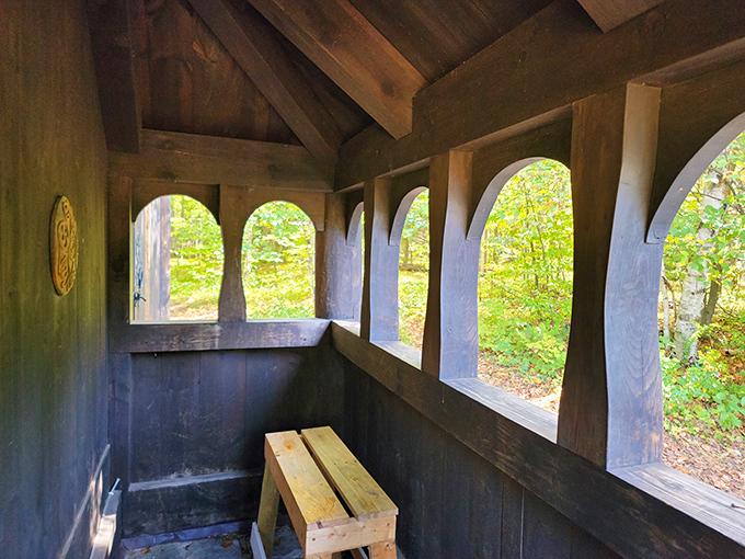Contemplation station! This cozy nook offers a perfect spot for pondering life's big questions or planning your next cheese curd adventure.