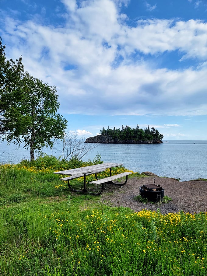 Picnic perfection: Lake Superior serves up a side of scenery with your sandwich at this picture-perfect spot. Don't forget to toast the view!