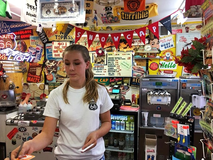 Service with a smile and a side of shenanigans! These folks aren't just serving food, they're dishing out experiences. Watch out for flying rubber chickens!