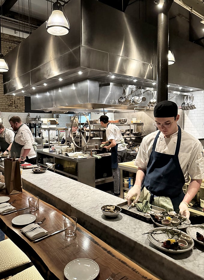 Behind the scenes at flavor central! These culinary wizards are like the Avengers of the kitchen, assembling dishes with superhuman skill.