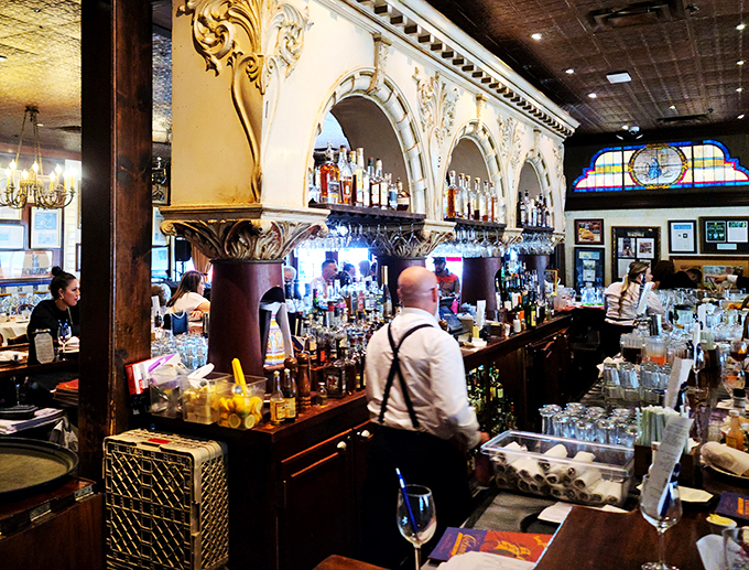 Behind the bar, where cocktail dreams come true. These mixologists aren't just making drinks; they're crafting liquid works of art with a side of showmanship.