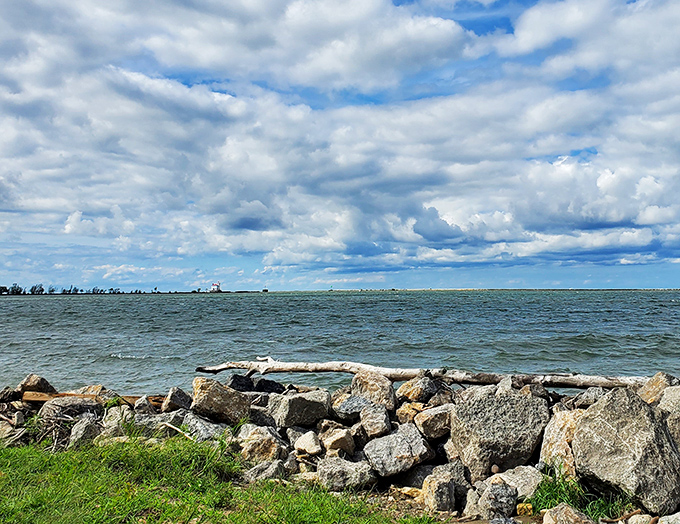 "Fifty shades of blue, and not a Christian Grey in sight. Lake Erie showing off its color palette like a boss."