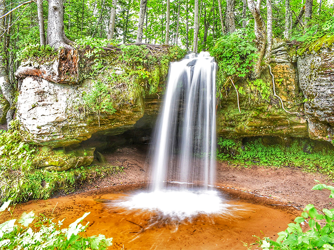 Blink and you might miss it! Scott Falls is the roadside attraction that proves size isn't everything in the waterfall world.