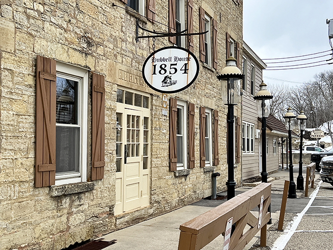 History you can taste! The Hubbell House's stone exterior has weathered centuries, but the steaks inside are timeless.