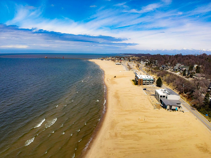 Highway to heaven: Grand Haven's beaches, where road trips come to unwind.