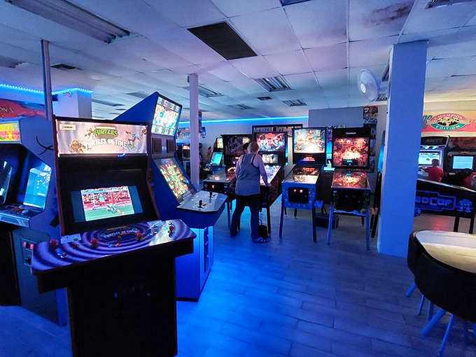 Cruise down memory lane! This pixelated pit stop is the perfect blast from the past.