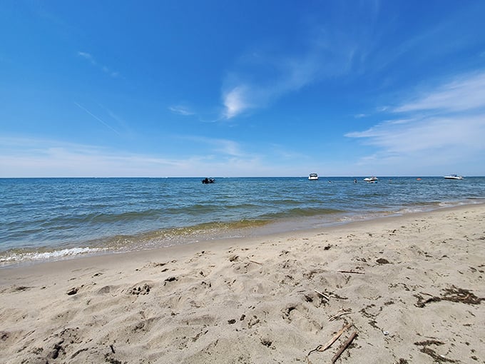 Secluded sands await the adventurous. Saugatuck Dunes: for those who like their beaches hard-to-get.