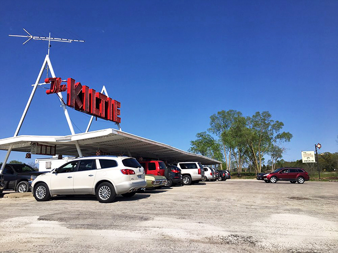Hit the brakes for a blast from the past! This drive-in delight is the perfect place to park your road trip nostalgia.