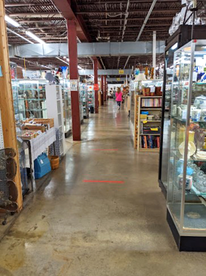Window shopping through time! These aisles are like a living museum where you can touch (and buy!) the exhibits. Happy hunting!