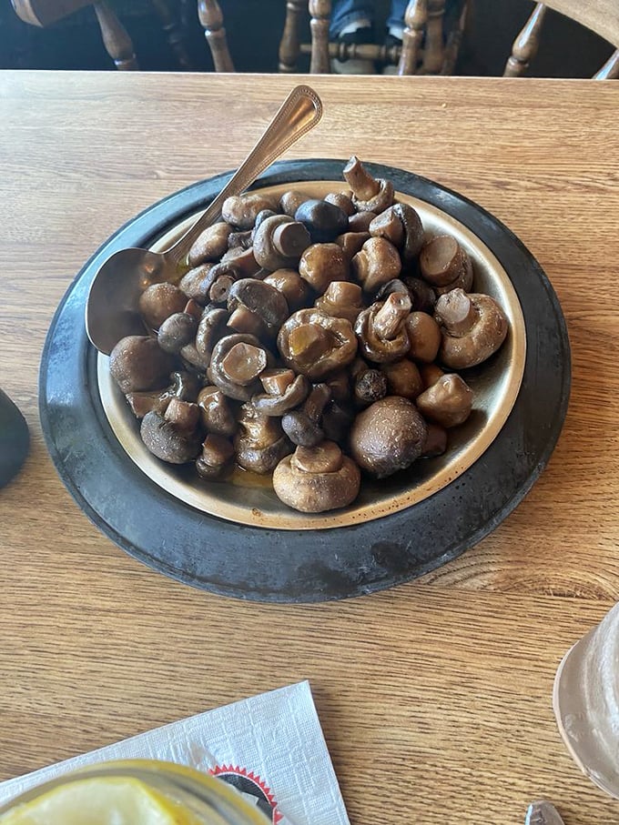 Mushroom madness! These buttery beauties are so good, they might make you forget about the steak. Almost.