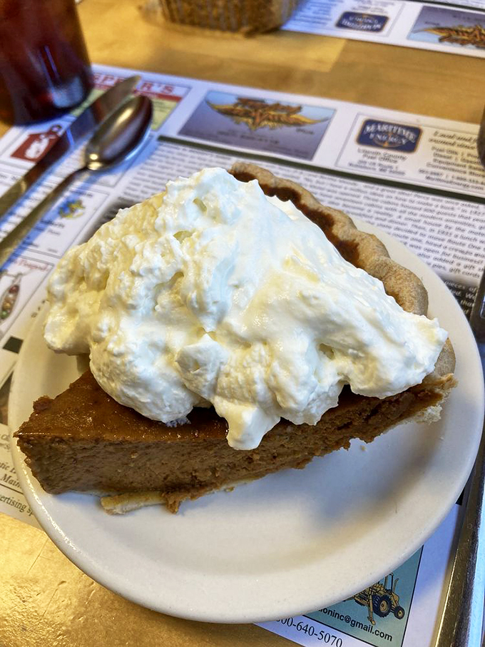 Pumpkin pie that puts grandma's to shame (sorry, Nana). Topped with enough whipped cream to make a cloud jealous.