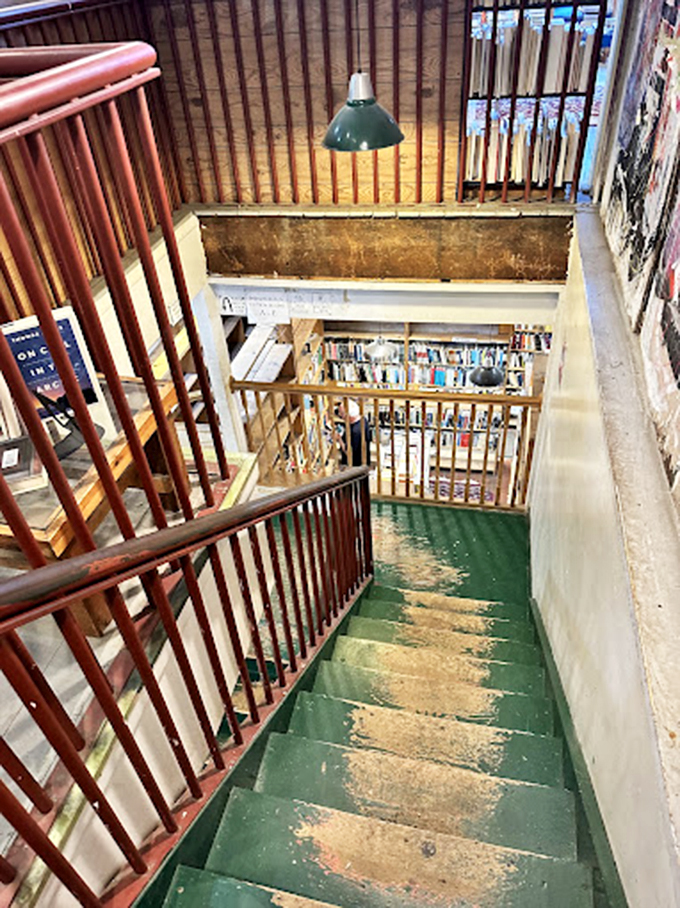 Stairway to heaven... for bookworms! Each step in Myopic Books leads to new worlds waiting to be explored.