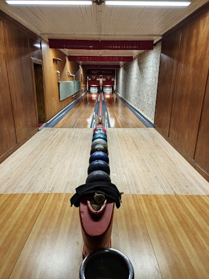 Choose your weapon wisely! These balls have probably knocked down more pins than there are cheese curds in Wisconsin.