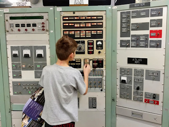 "Ground control to Major Tom..." This young explorer is taking his first steps towards a future in space.