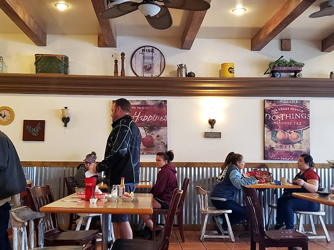 Wall art that speaks to the soul. Because sometimes you need a reminder that happiness is just a plate of comfort food away.