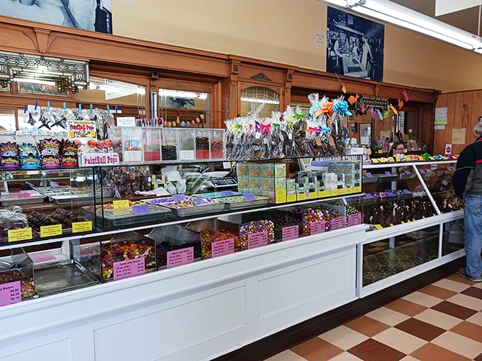 A rainbow of confectionery delights. It's like someone took a Crayola box and made it edible. Taste the rainbow? More like devour it!