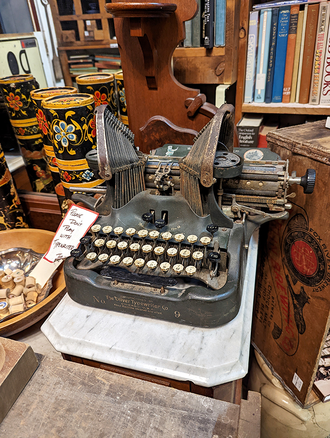 Writer's block? This typewriter has weathered more literary storms than a Shakespeare sonnet. Time to channel your inner Hemingway!