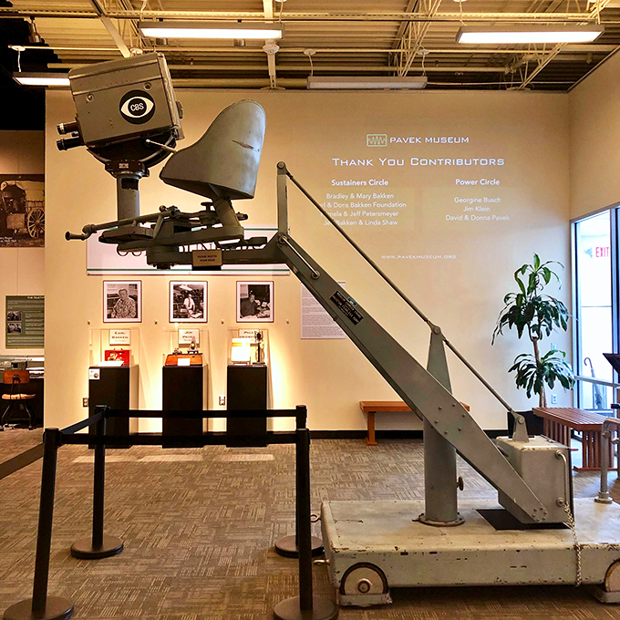 Ready for your close-up? This antique video camera looks like it could've filmed "Citizen Kane" or your great-aunt Mildred's wedding.