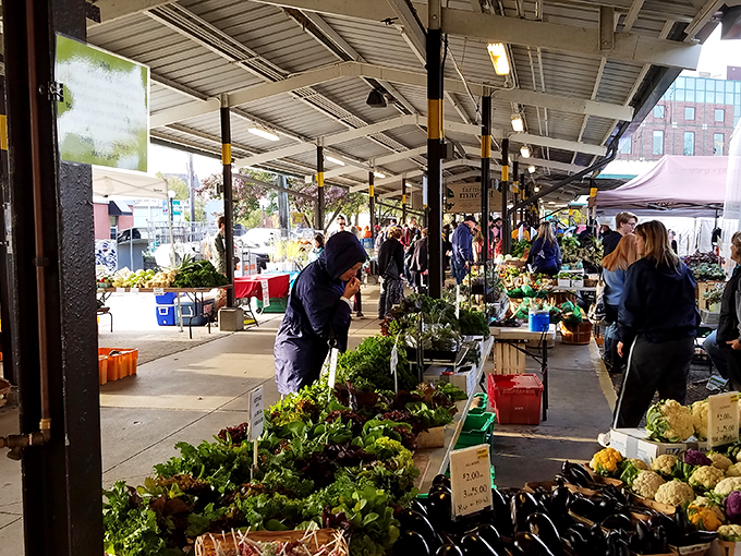 Garden of eatin'! Fresh produce so vibrant, you'll swear the veggies are doing their own photoshoot.