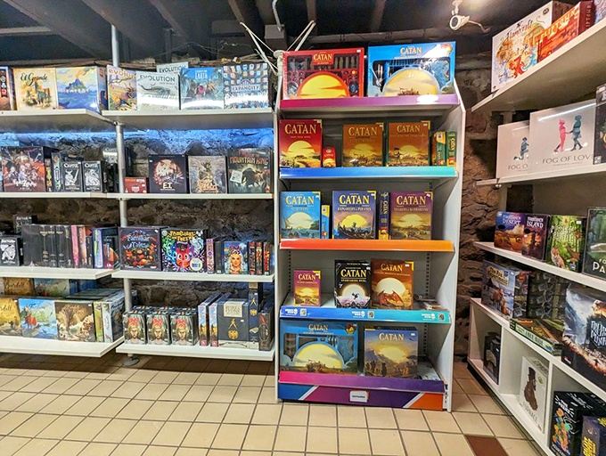 Board game bonanza! From Catan to Cthulhu, Vault of Midnight has enough games to make family game night last until retirement.
