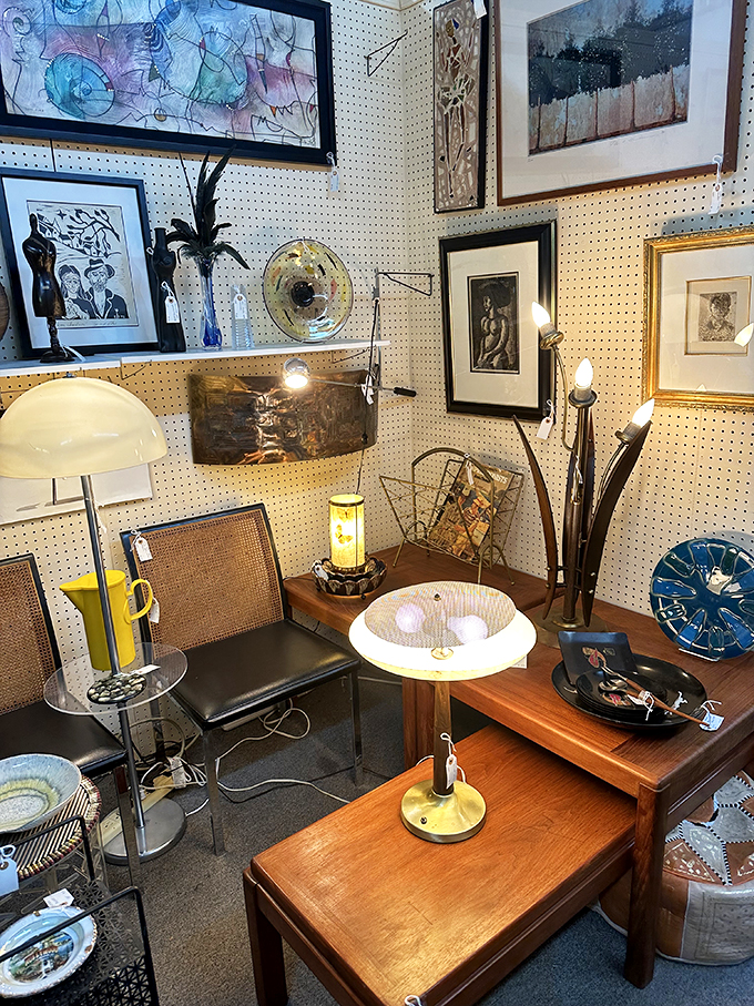 Illuminating the past, one funky lamp at a time. This lighting display is brighter than a 1970s disco ball and twice as groovy!