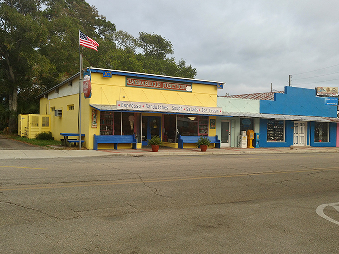 After visiting the tiny police station, satisfy big appetites at Carrabelle Junction. Small town, big flavors!