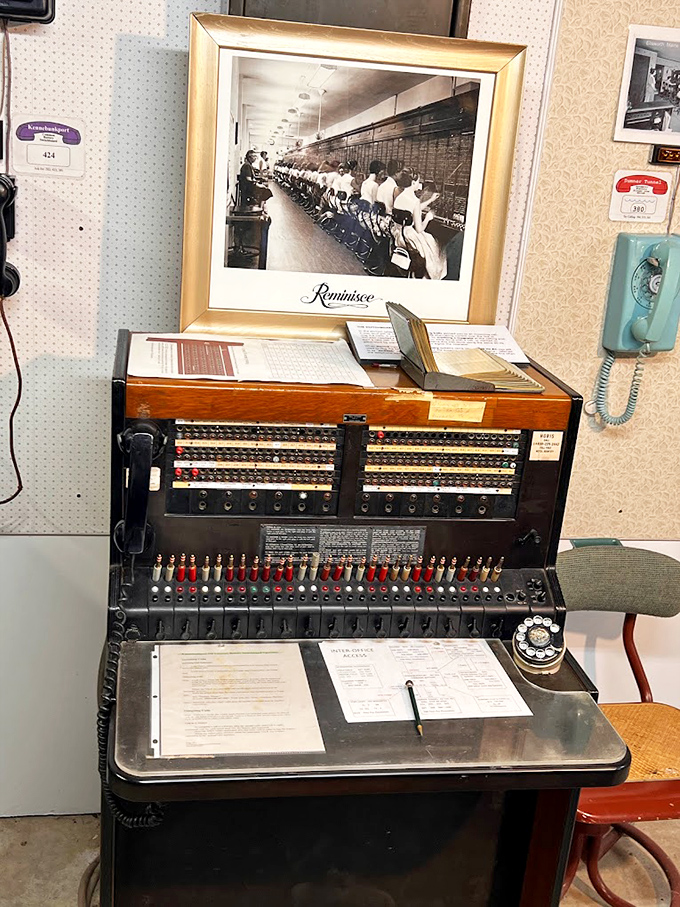 A symphony of switches and circuits that once orchestrated thousands of conversations across Maine's telephone lines.