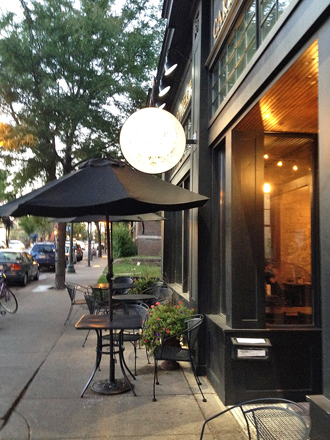 Outdoor seating that's perfect for people-watching and plate-admiring. It's like al fresco dining, but with a side of urban energy.