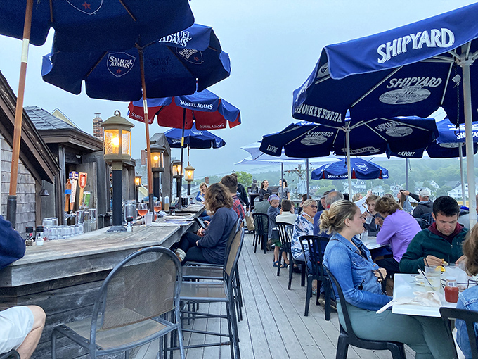 Who needs a postcard when you can have this view with your dinner? It's like Mother Nature decided to show off just in time for happy hour.