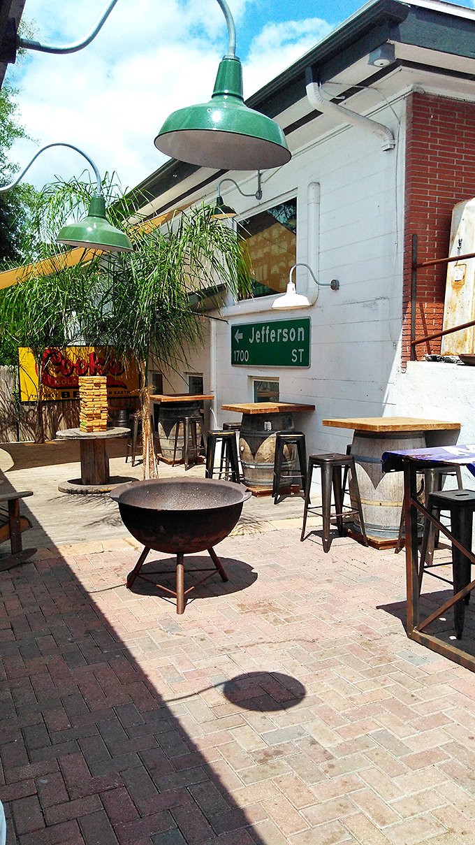 Alfresco dining, Florida style! This patio is perfect for soaking up sunshine and stuffing your face – multitasking at its finest.