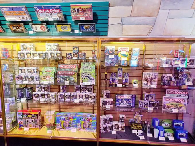 Behold the wall of wonders! From plush pals to board games galore, this prize paradise has something for every victorious visitor. Choose your bounty, brave warrior!