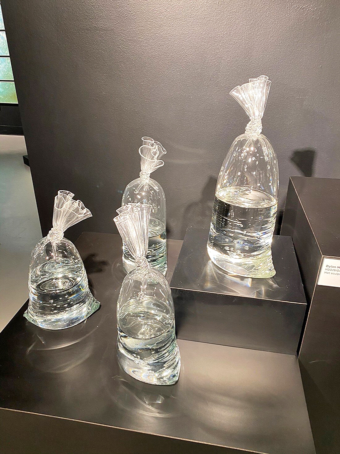 Bottled elegance! These delicate vessels look like they're holding the essence of clouds. I'll take a sip of cumulus, please!