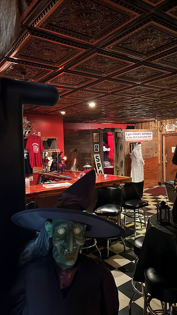 With decor like this, you might start seeing double - and not just from the drinks! The Old Baraboo Inn takes "haunted chic" to a new level.