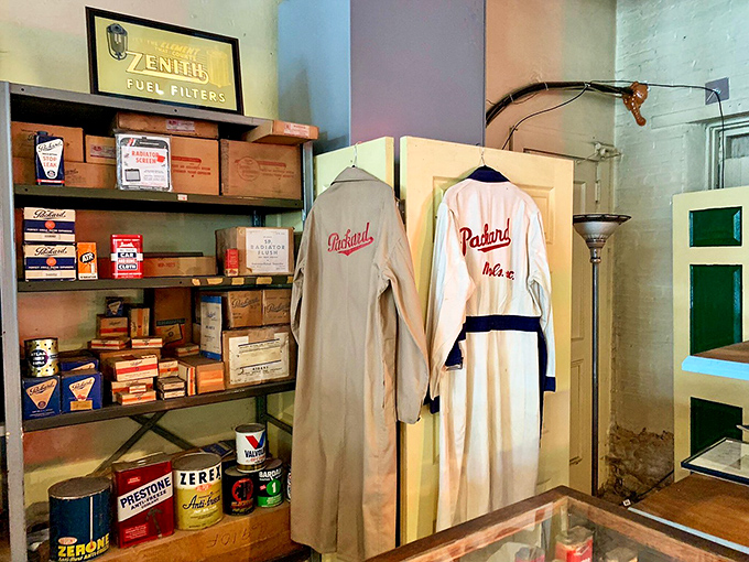 Dressed for success! These uniforms aren't just work clothes; they're badges of honor from an era when service was an art form.