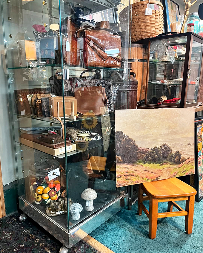 Leather, luxury, and a dash of time travel! These vintage bags are ready to accessorize your next adventure, be it to the grocery store or Gatsby's mansion.