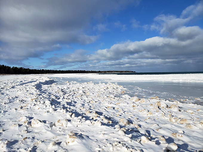 Winter transforms Negwegon into a frosty wonderland. It's like stepping into Narnia, minus the talking animals and evil witch.