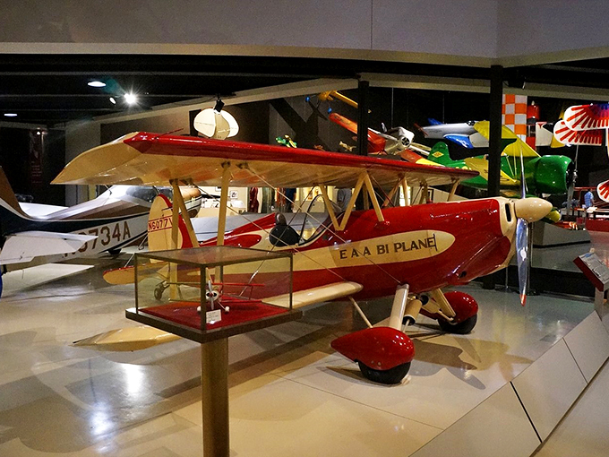The EAA Biplane: Twice the wings, double the fun! It's the aviation equivalent of a convertible with the top down.