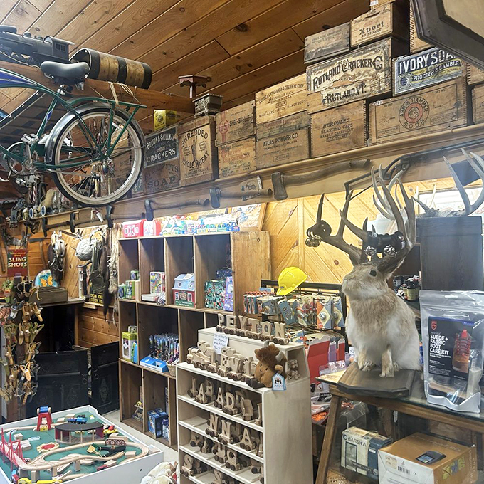 It's not clutter, it's character! Singleton's decor is a time capsule of Americana, where every nook and cranny tells a story.