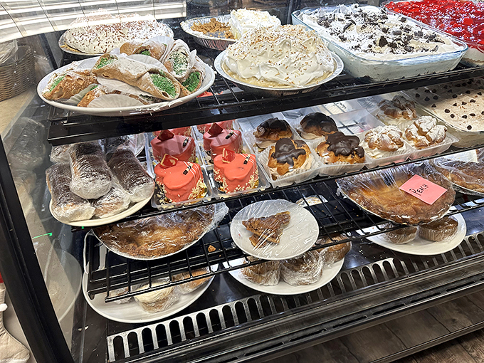 Dessert display or edible art gallery? These sweet treats are so pretty, it almost seems a shame to eat them. Almost.