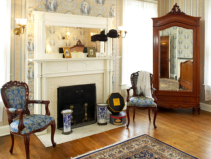 Fireplace goals, anyone? This mantel is begging for some stockings to be hung with care &ndash; or at least a few selfies.